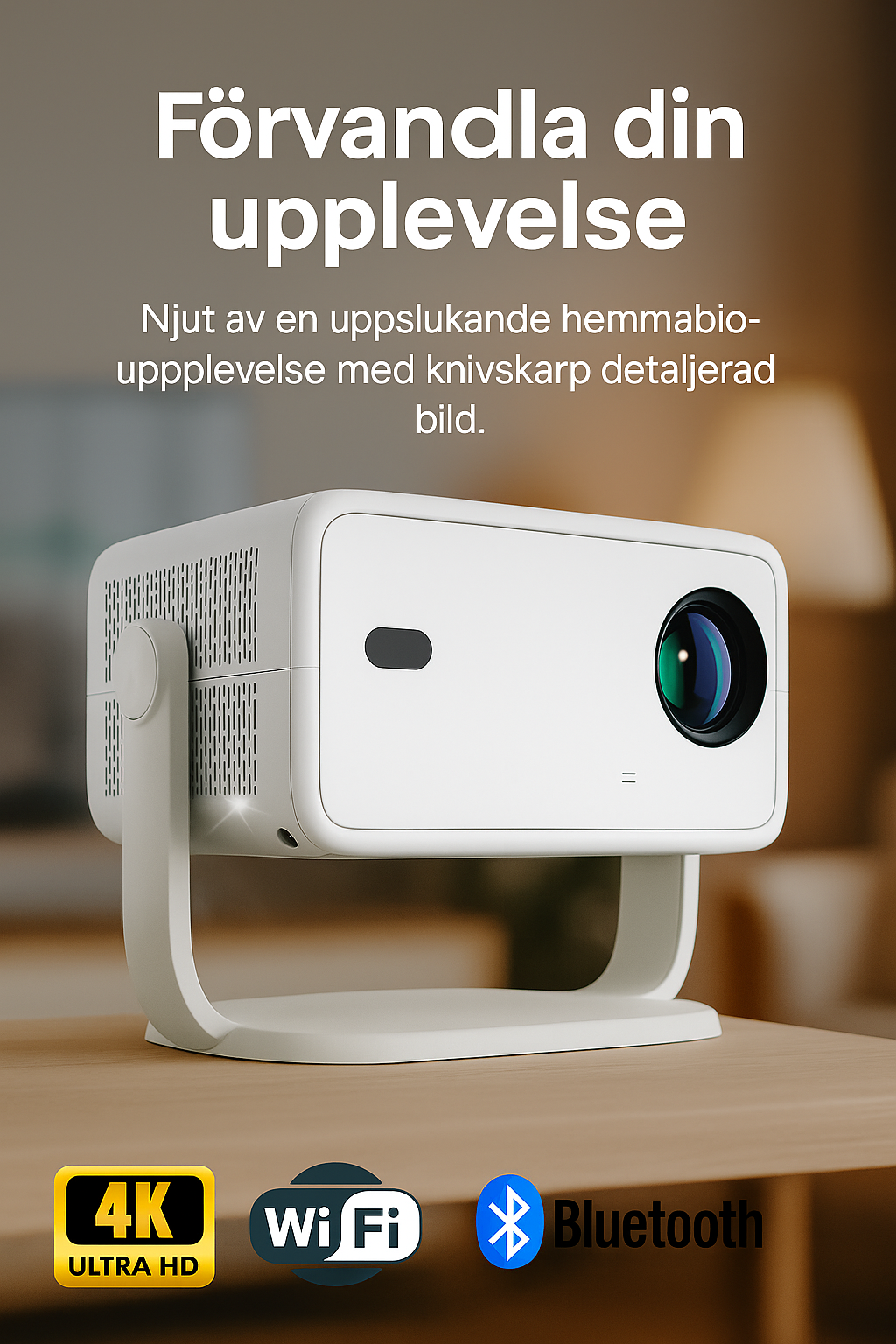 PixelVision - 4K projektorn som förvandlar vilken vägg som helst till – MiniProjektor